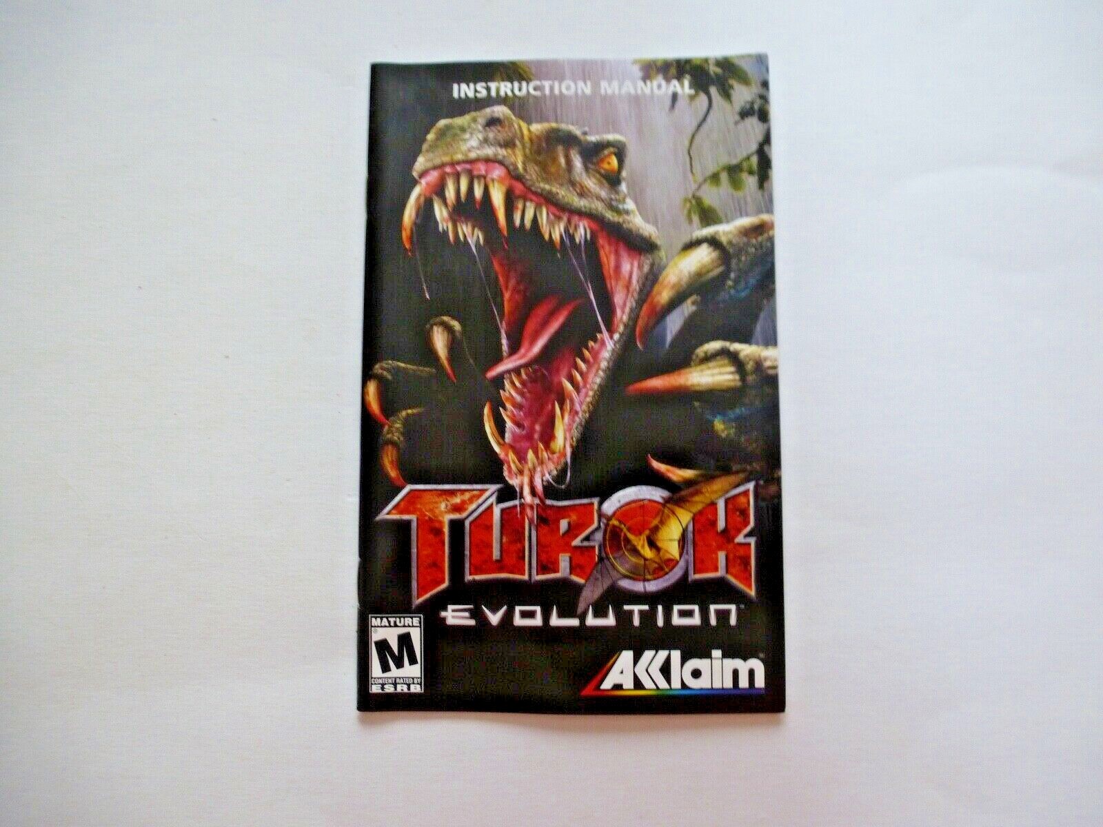 Sony PlayStation 2 PS2 Turok Evolution Video Game Akklaim 2002 ...