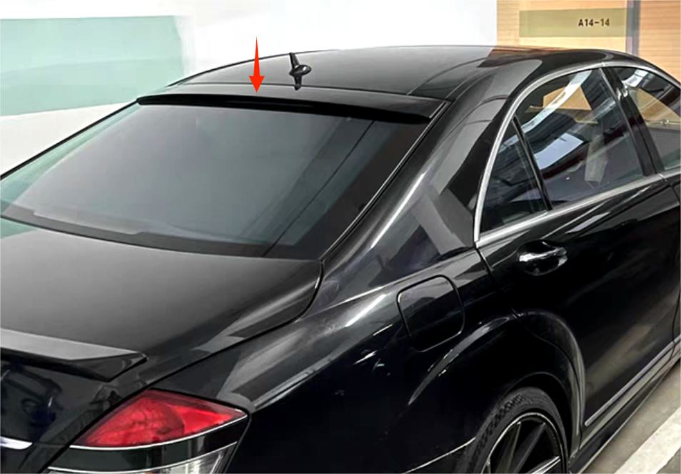 Unpainted Window Roof Spoiler Wing For 2007-2013 Mercedes Benz S-Class ...
