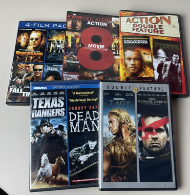 18 action movies bundled on 5 dvds action thriller schwarzenegger ...