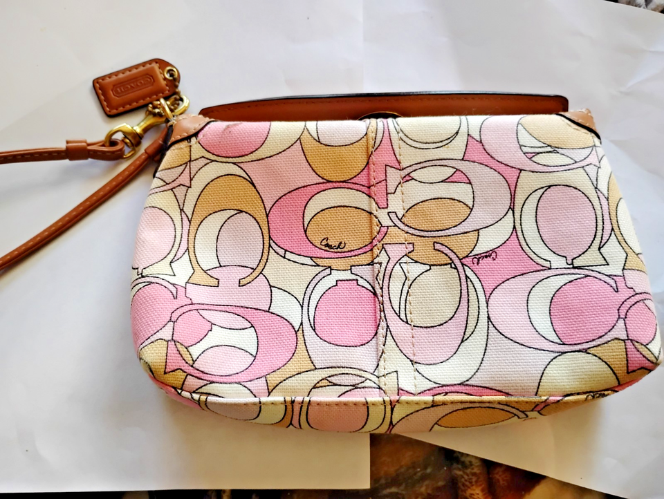 Coach multi color purse great cond we ship 7 days a week | eBay