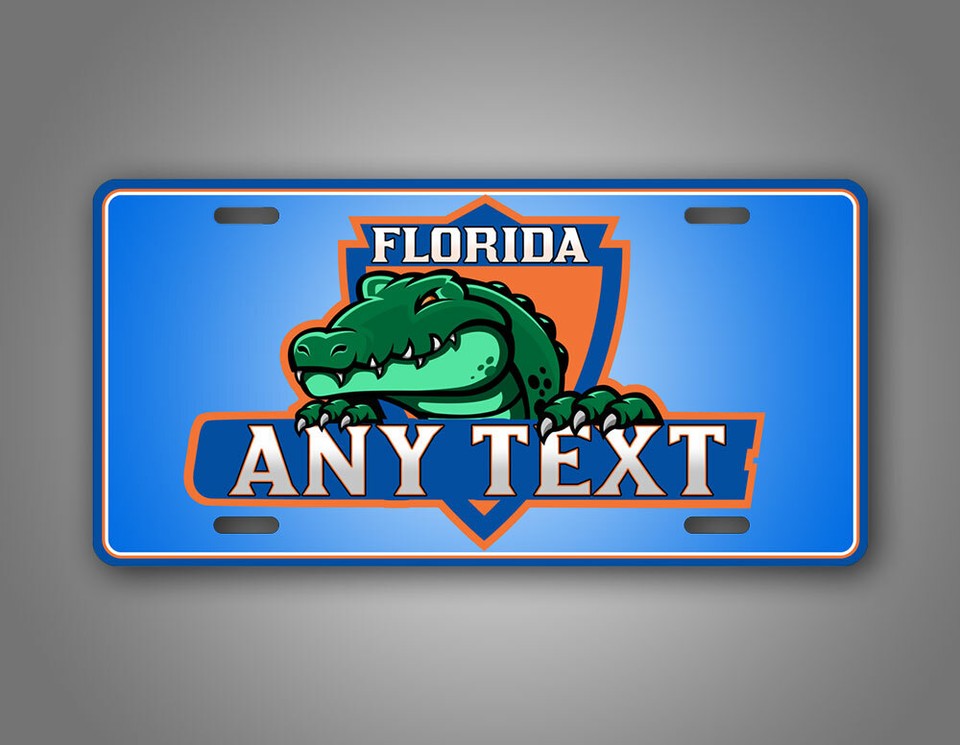 Personalized Florida Alligator License Plate FL Gator Custom ANY TEXT ...