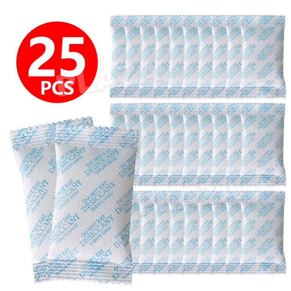 10 Gram Silica Gel Packets Moisture Absorber Reusable Desiccant Food ...