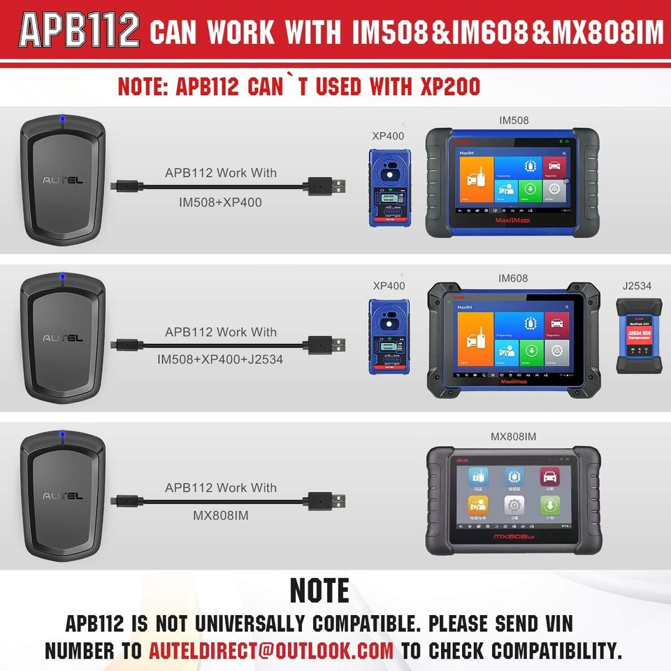 Autel MaxiIM IM508S XP400 PRO IMMO Key PROGRAMMING Tool Auto Diagnostic ...