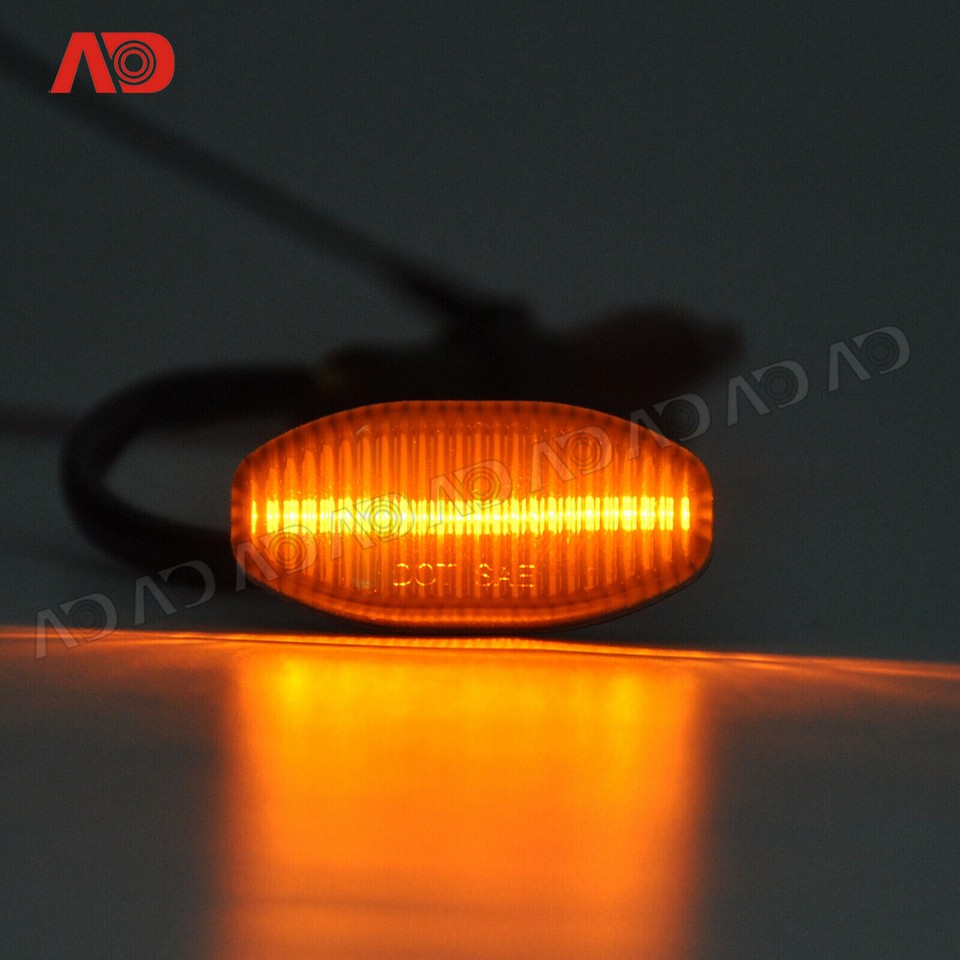 2x Smoked Amber LED Side Marker Fender Light For Ford 2010-2014 F150 ...