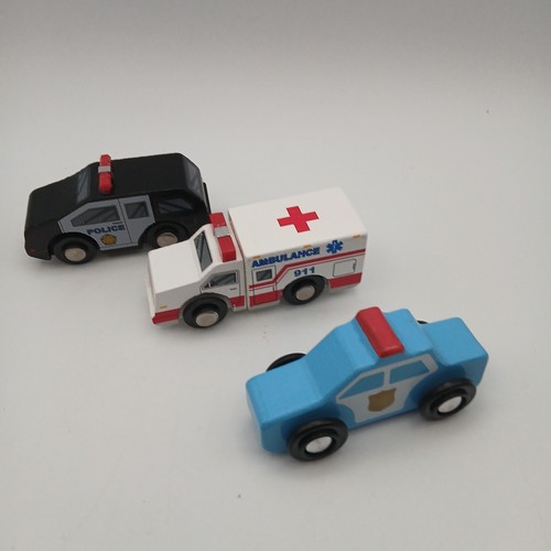 Maison Joseph Battat Wooden Police Car & Ambulance with Other Police ...