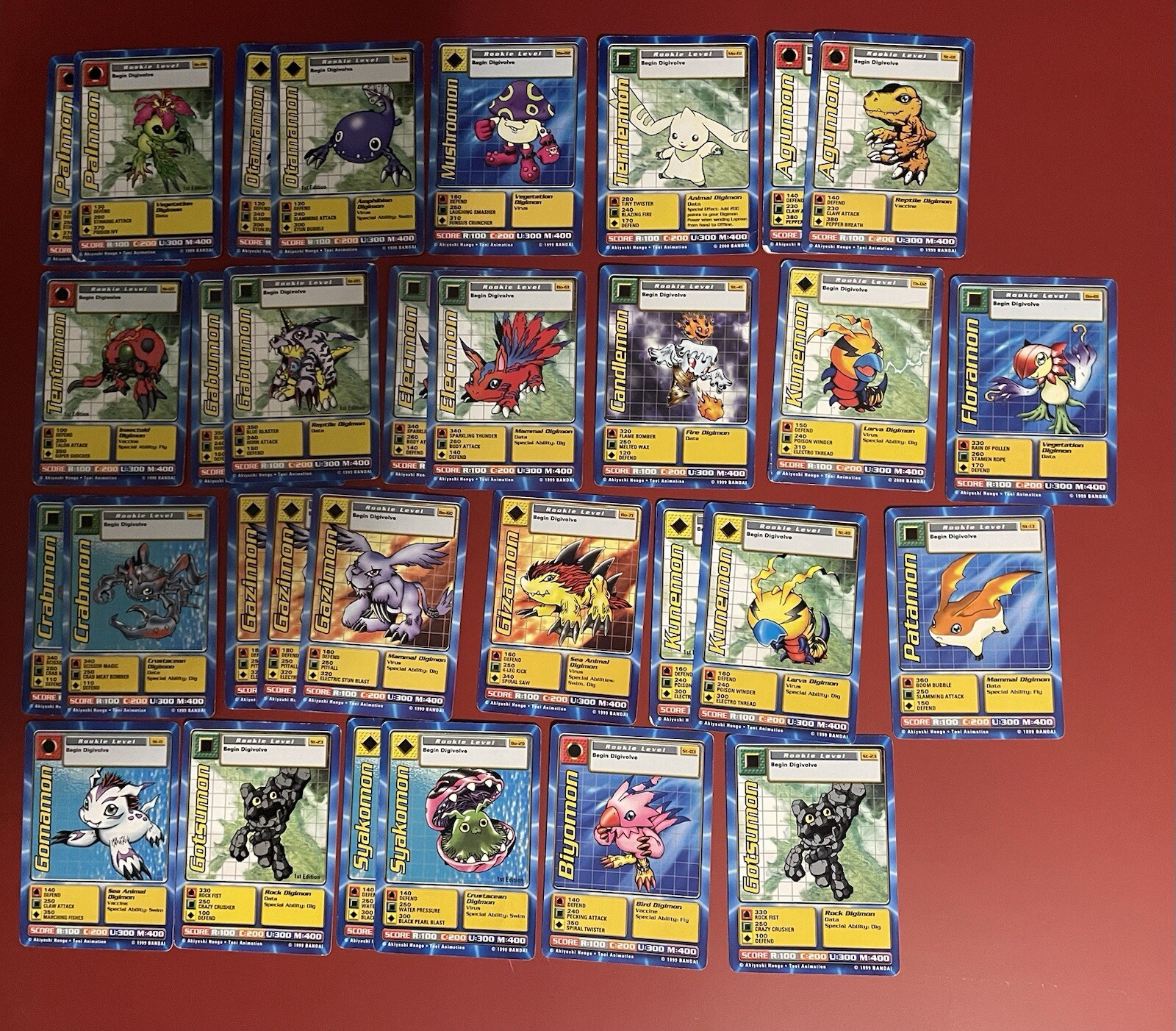 Digi-Battle Card Game | Rookie Level Cards | Digimon Card Lot | eBay