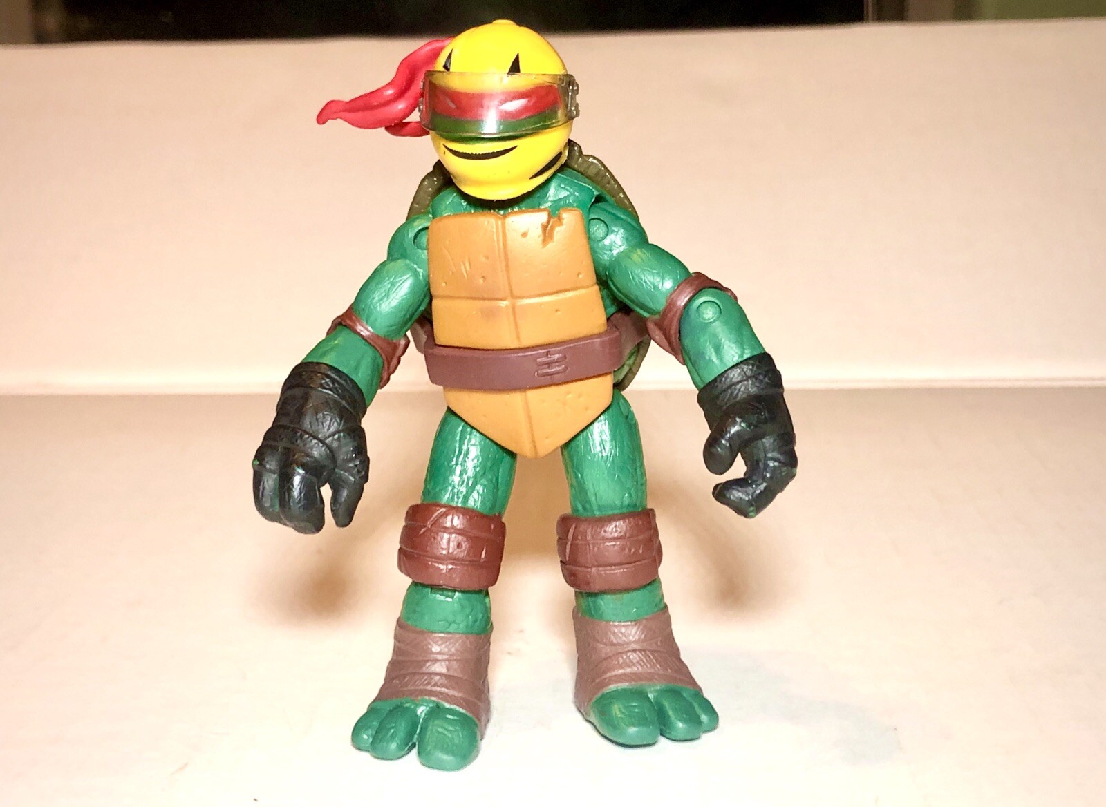 TMNT 2012 Raphael 5" Fig Ninja Stealth Bike Race Helmet Visor ...