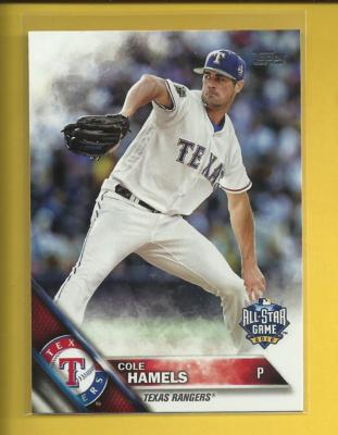 Cole Hamels 2016 Topps Update Series All Star Game Card # US38 Phillies ...