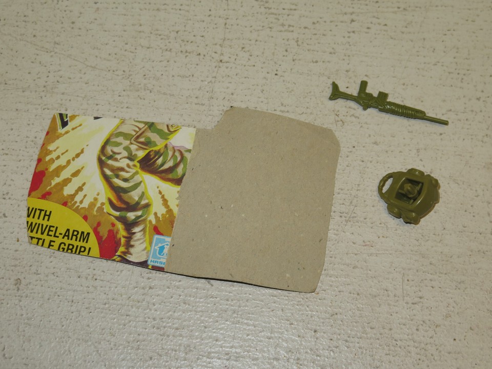 Vintage Gi Joe ARAH Recondo Jungle Trooper File Card, Weapon, and Pack ...