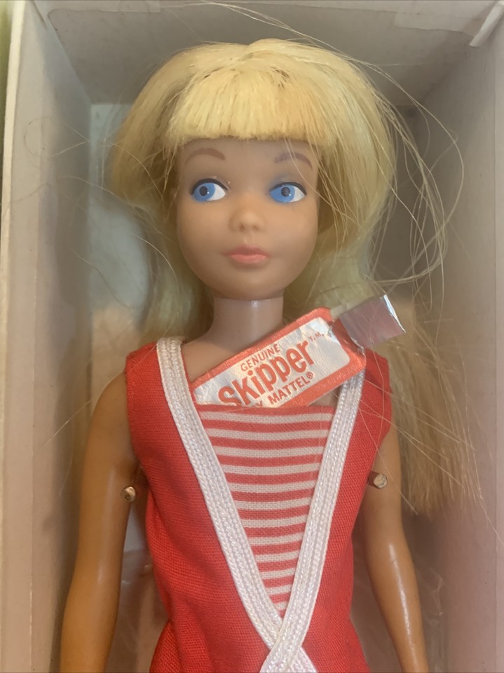 1964 Mattel SKIPPER STRAIGHT LEG DOLL #0950 LEMON BLONDE in ORIGINAL ...