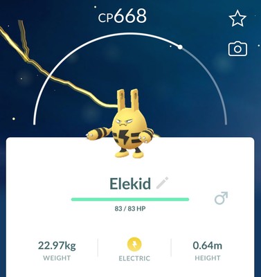 Pokemon GO - Elekid - non-shiny | eBay