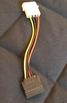 7" SATA Male to Molex (4 PINS) Female Power Cable for PC Power Supply ...