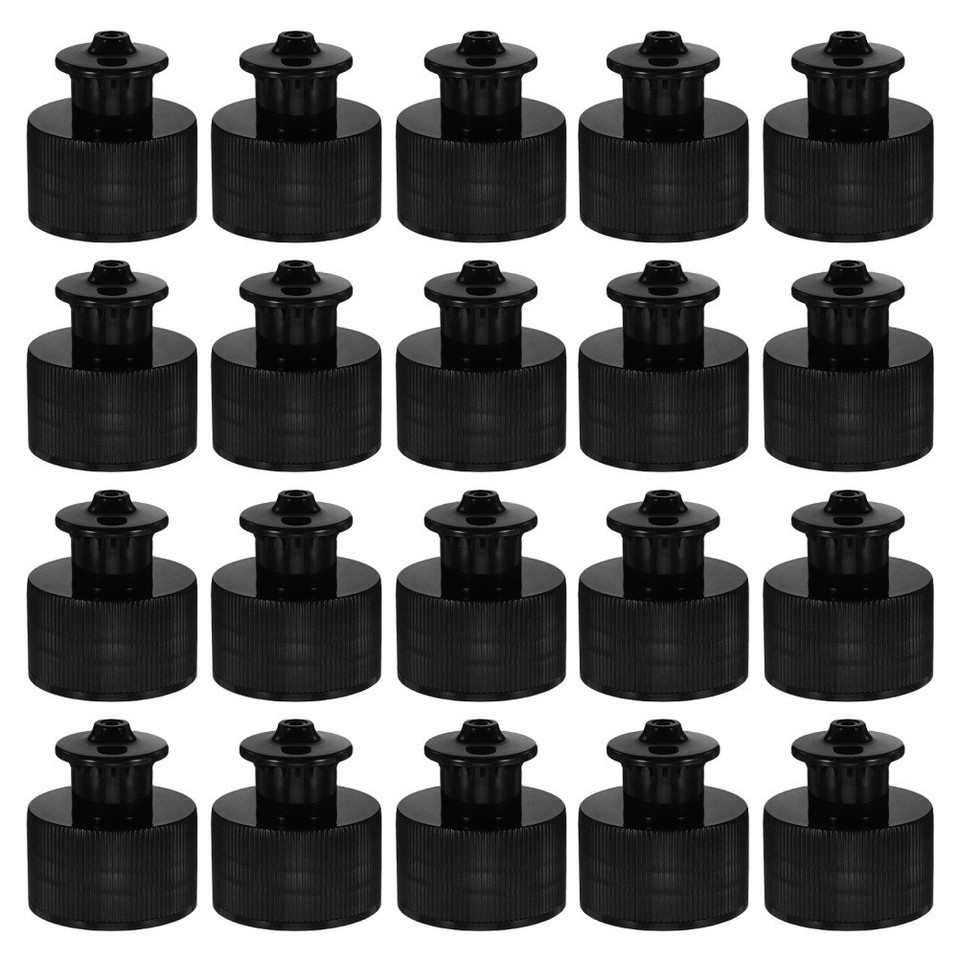 100pcs Plastic Bottle Replacement Caps Sports Push Pull Top Bottle Lids ...