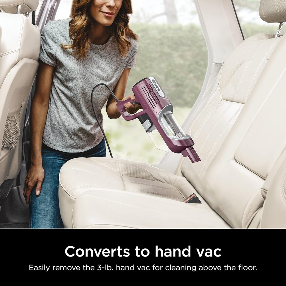 Shark HZ702 UltraLight Corded Stick Vacuum PowerFins Self-Cleaning ...