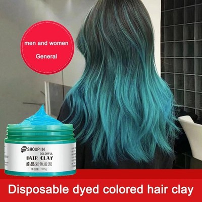 9Colours Disposable Hair Dyeing Clay Mud Dye Styling Temporary,` Cream ...