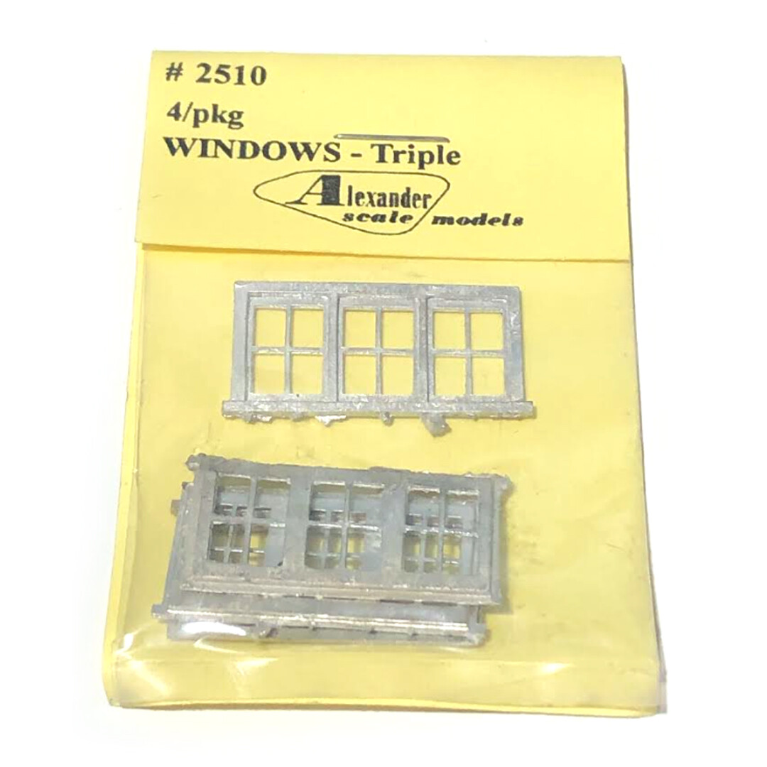 Alexander Scale Models 2510 Windows Triple (4) HO Scale | eBay