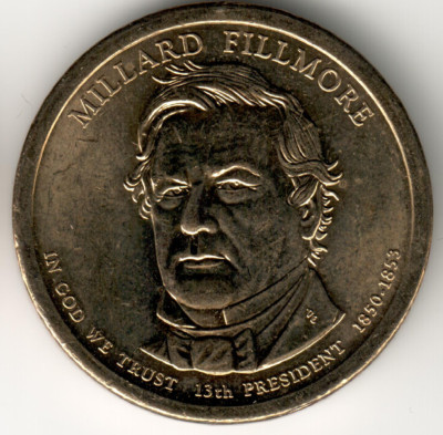 USA - 2010P - 1$ Presidential Coin - Millard Fillmore - #4539 | eBay