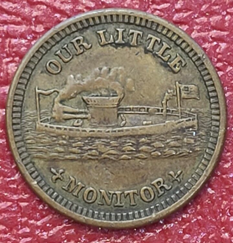 HIGH GRADE CIVIL WAR TOKEN "1863 OUR LITTLE MONITOR" | eBay