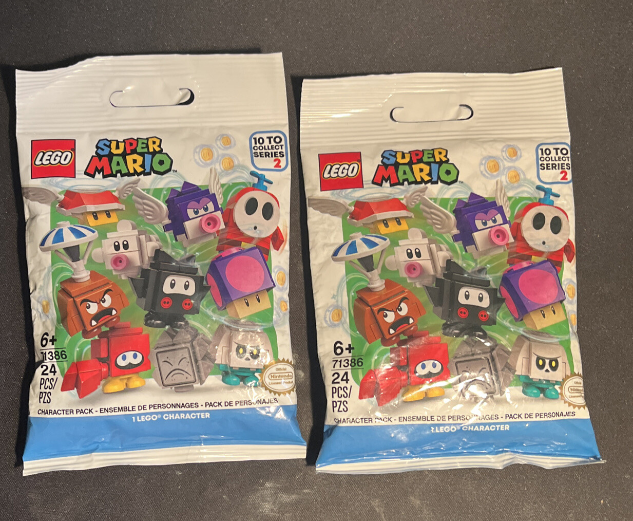 Lego Super Mario Mystery Pack Figure Series 2 Blind Bag Lot Of 2 ...