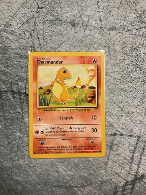 Pokémon TCG Charmander Base Set 46/102 Regular Unlimited Common | eBay