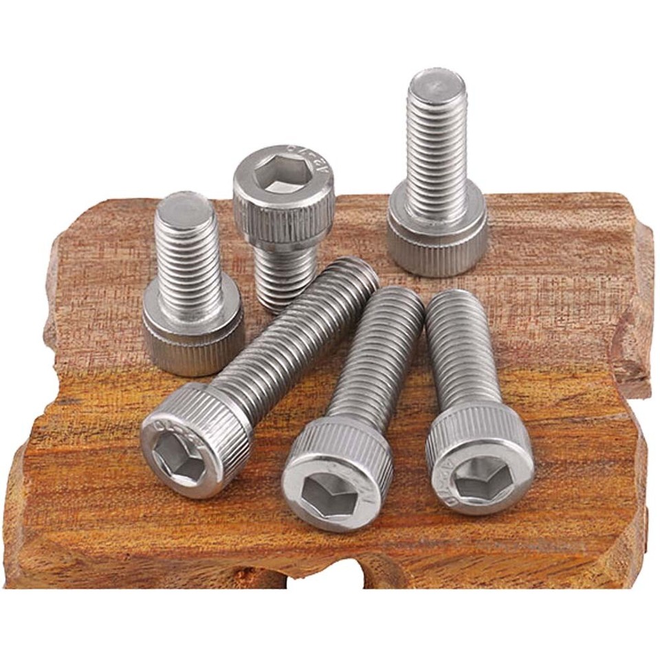M12 x 1.25 Fine Thread Stainless Steel Hex Socket Head Cap Screws Bolts ...
