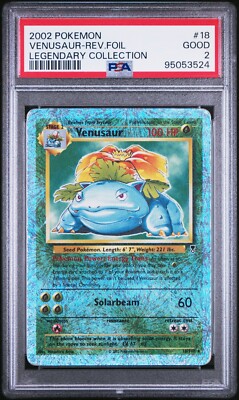PSA 2 Venusaur 18/110 Reverse Rev Foil Pokemon Legendary Collection ...