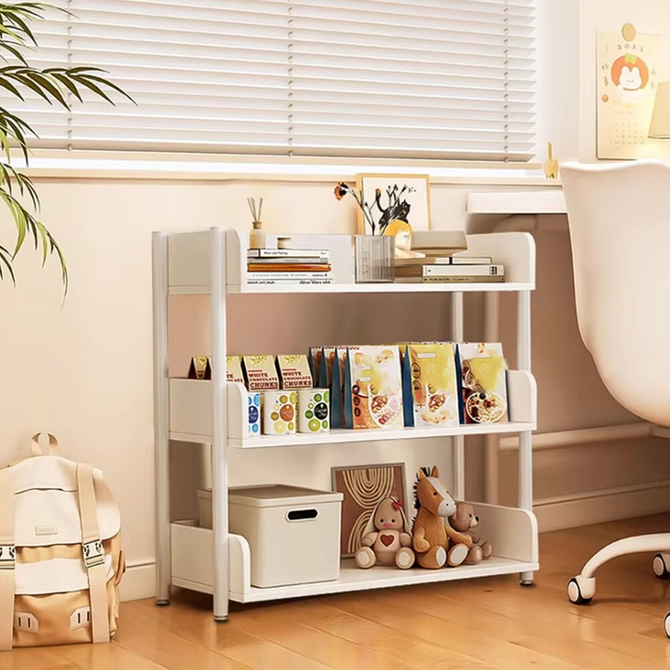 3/4-T Wooden Storage Shelf Bookcase Shelving Display Storage Unit ...