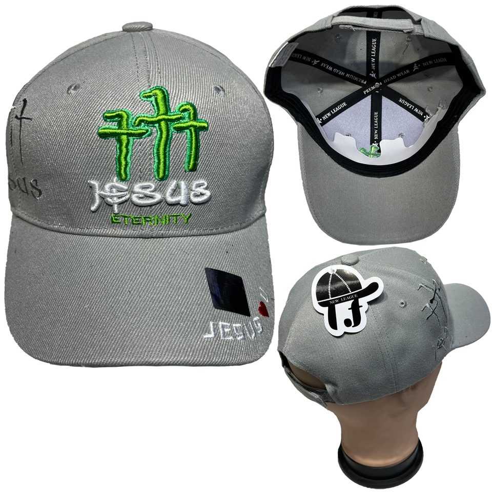 JESUS ETERNITY Religion 3D Embroidered Adjustable Baseball Cap Hats LOT ...