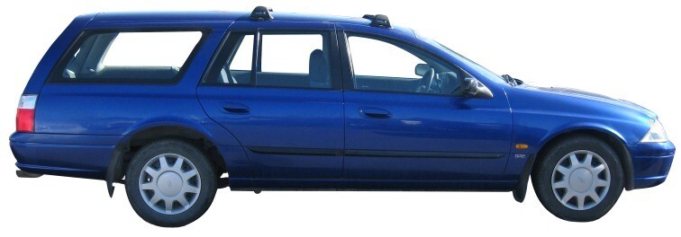 Prorack 2 Bar Roof Rack Kit for Ford Falcon AU 5dr Wagon 1998-2002 (S5 ...