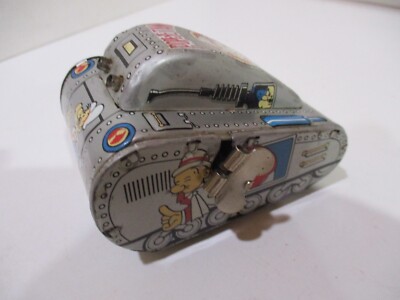 POPEYE ROLLOVER TANK- windup- tested works good- made in japan | eBay