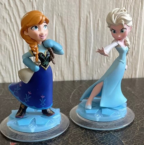 Frozen LOT (2) Disney Infinity 1.0 Elsa & Anna Figure INF-1000025 Pre ...