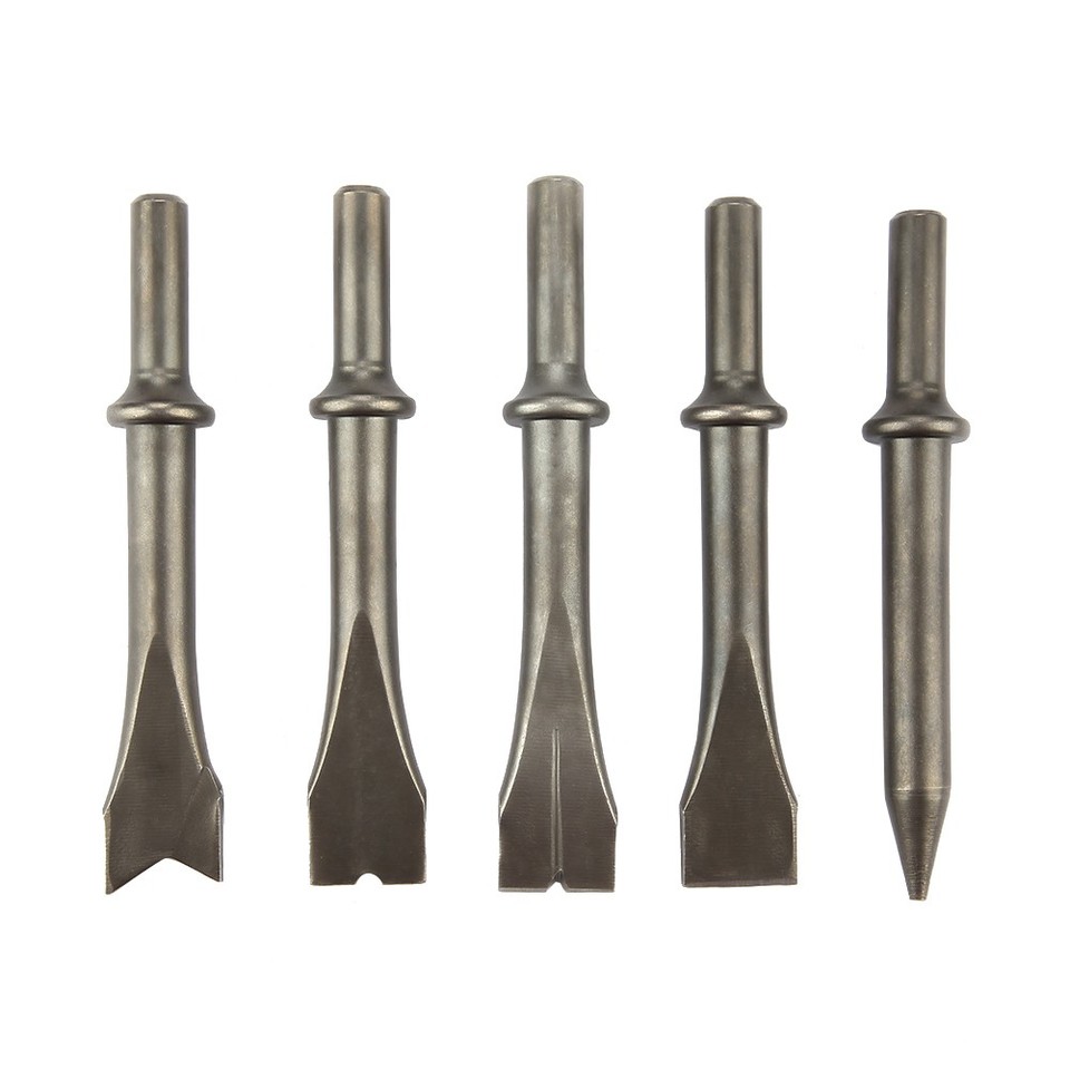 Air Pneumatic Hammer Chisel Set 5pcs Durable Steel for 150/190/250 Air ...