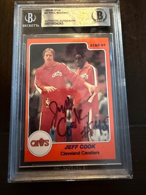 1983-84 Star #230 Jeff Cook signed auto autograph BAS BECKETT tough ...