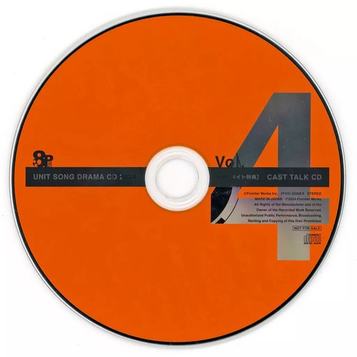 Anime CD 8P / 8P Unit Song Drama CD 2024 Vol.4 Animate Bonus Cast Talk ...