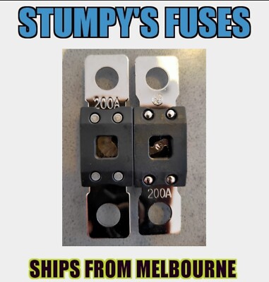 2 x 200 AMP Mega Fuse Heavy Duty Dual Battery Mining System High ...