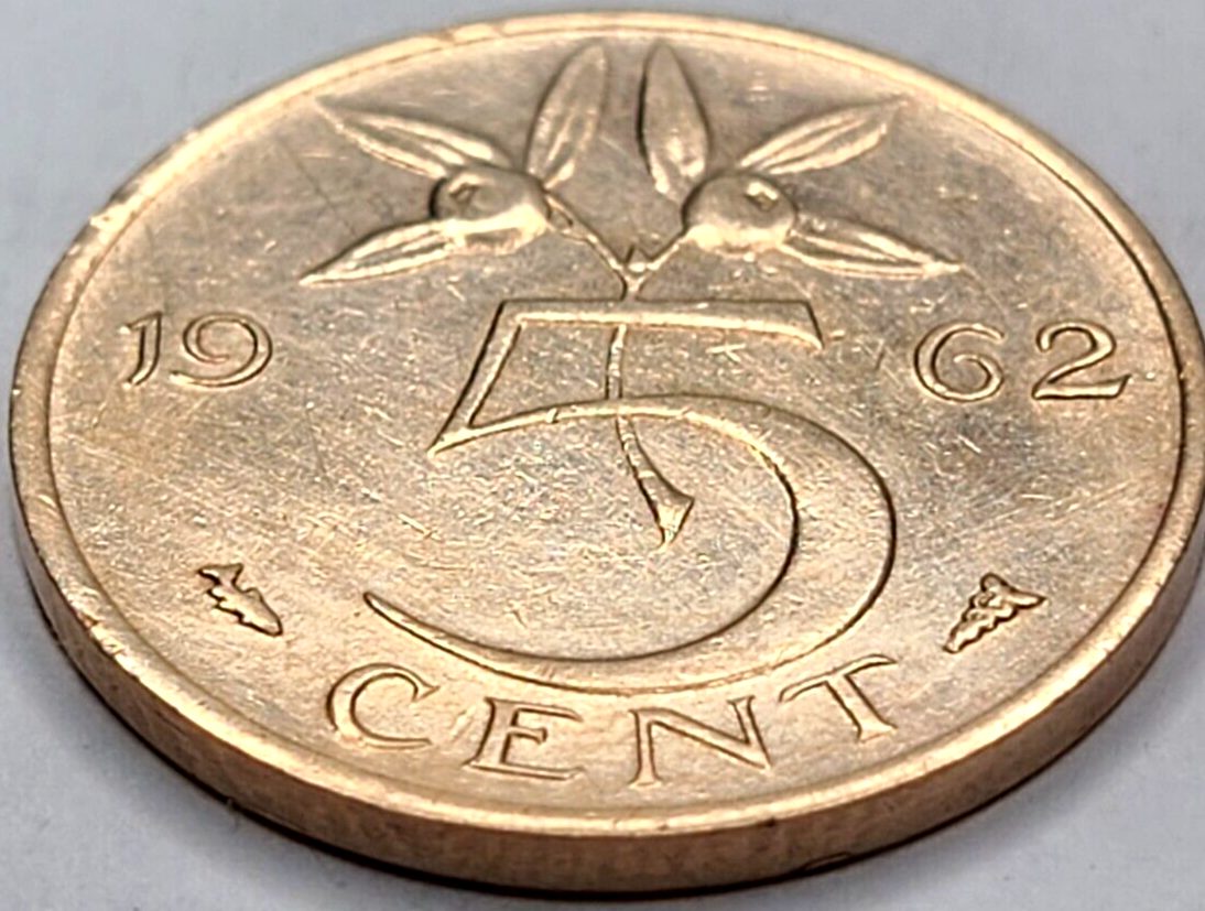 1962 Netherlands 5 Cent Coin KM# 181 US SELLER COMBINE SHIPPING | eBay