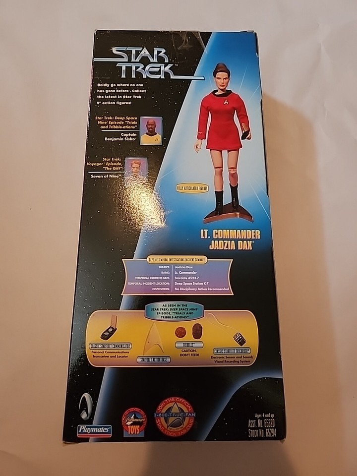 Star Trek LT. COMMANDER JADZIA DAX Warp Factor 4 Series 1998 Playmates ...