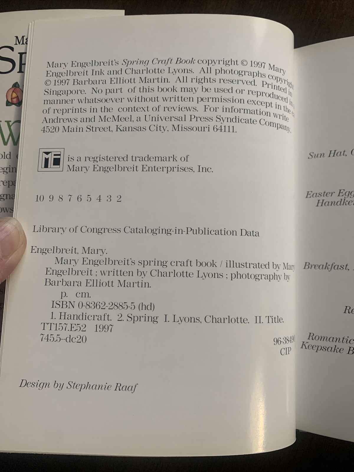 Mary Engelbreit's Spring Craft Book 9780836228854 | eBay