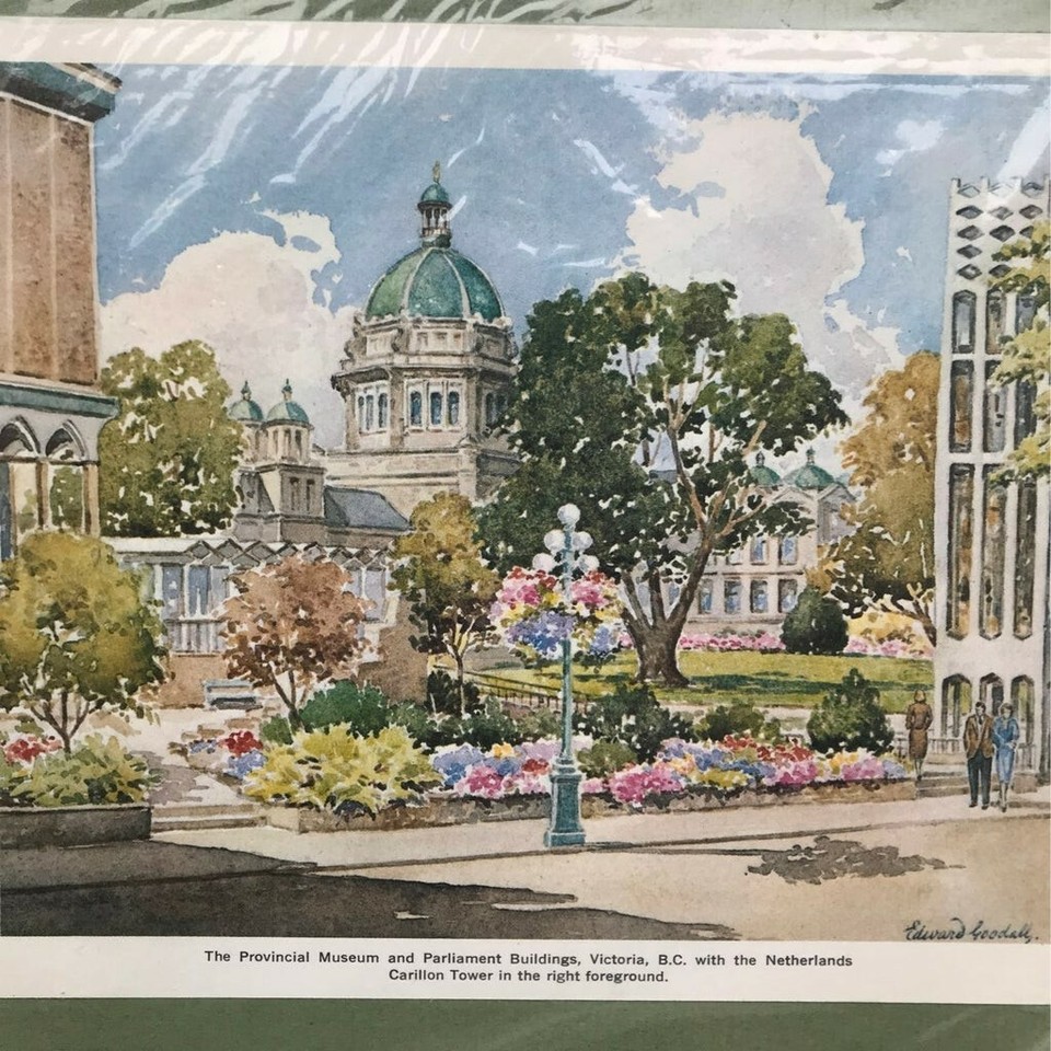 (2) Edward Goodall British Columbia Watercolor Prints Matted | eBay