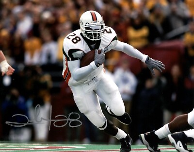 Clinton Portis Signed Auto Autographed Miami Hurricanes 8x10 Photo LSCM ...