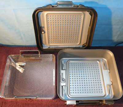 Genesis CD1-4B Sterilization Container 12x11x4, with filter holders and ...