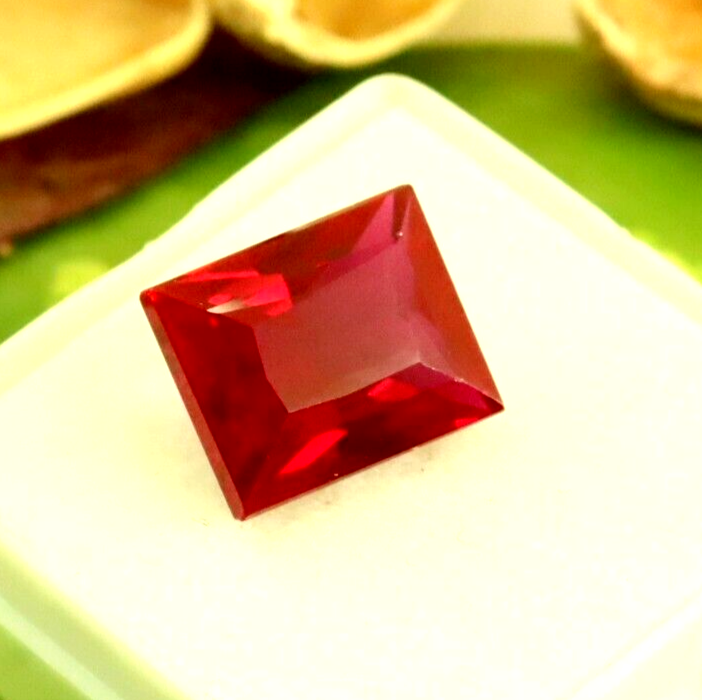Red Ruby From Burma Faceted AAA+Quality Ruby Loose Gemstone 7-8 Ct ...