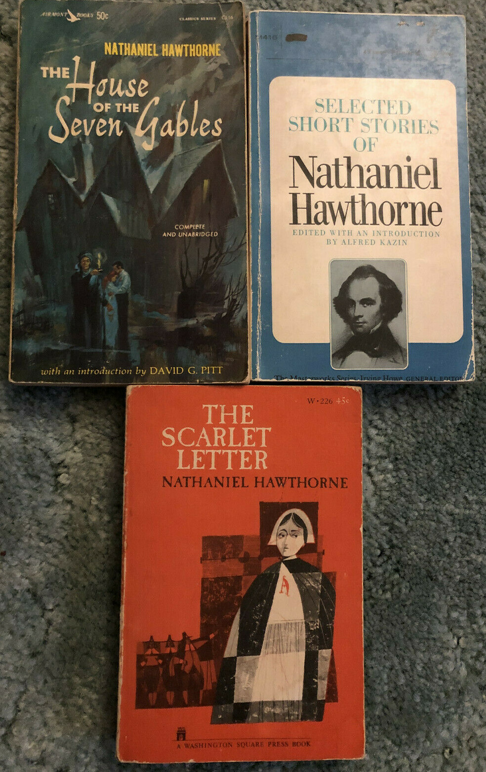 Nathanial Hawthorne books, lot of 3, The House of Seven Gables ...