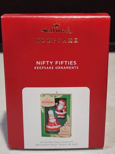 NRFB Hallmark Ornament 2021 Nifty Fifties Santa Mrs Clause | eBay