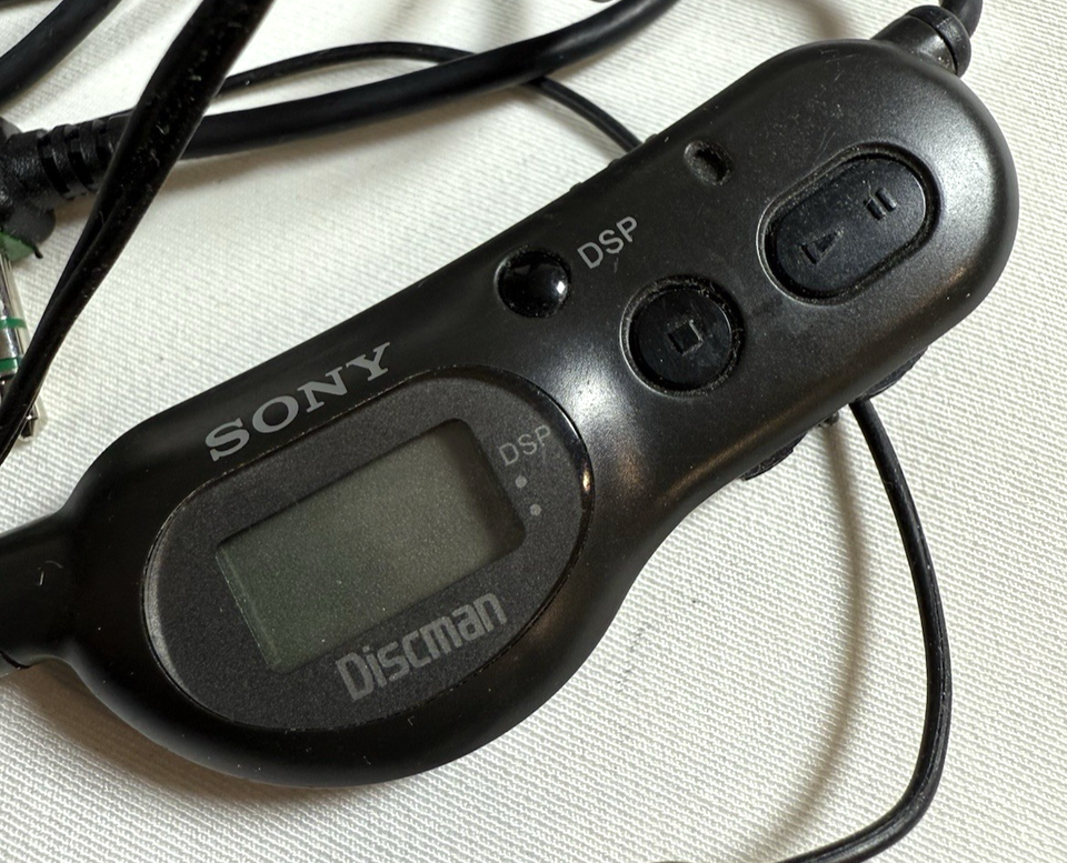 VTG Sony Discman CD Player D-311 w/ RM-DM4L Remote, Power Adapter and ...