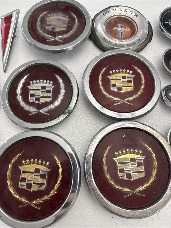 Huge Lot Of Car Auto Emblems And Steering Wheel Emblems Hood Ornaments ...