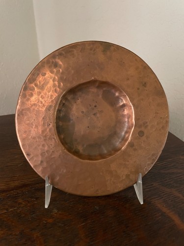 Vintage Benedict Arts & Crafts Hand Hammered Signed Copper Plate ...