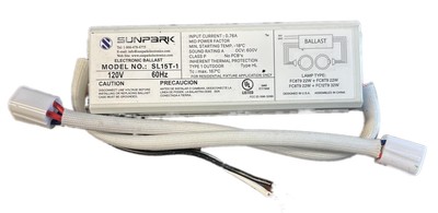 Sunpark SL15T-1 Electronic circline Ballast with lamp Holders Attached ...
