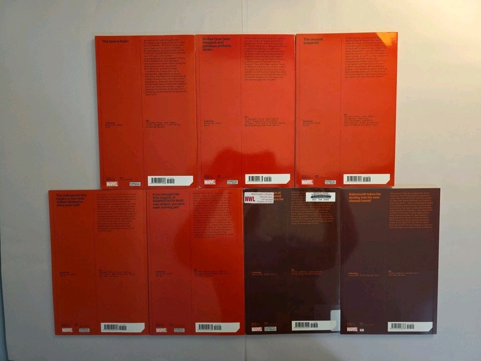 Wolverine by Benjamin Percy TPB Lot Vol 1-3, 8, 9 & Sabretooth ...