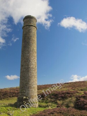 Photo 6x4 Chimney at the Sikehead lead mine Ramshaw/NY9547 c2011 | eBay UK